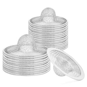 kingrol 50 pack stainless steel sink strainer, 2-3/4 inch slop basket filter trap for kitchen, bathroom, balcony, floor drain (2-3/4 inch)