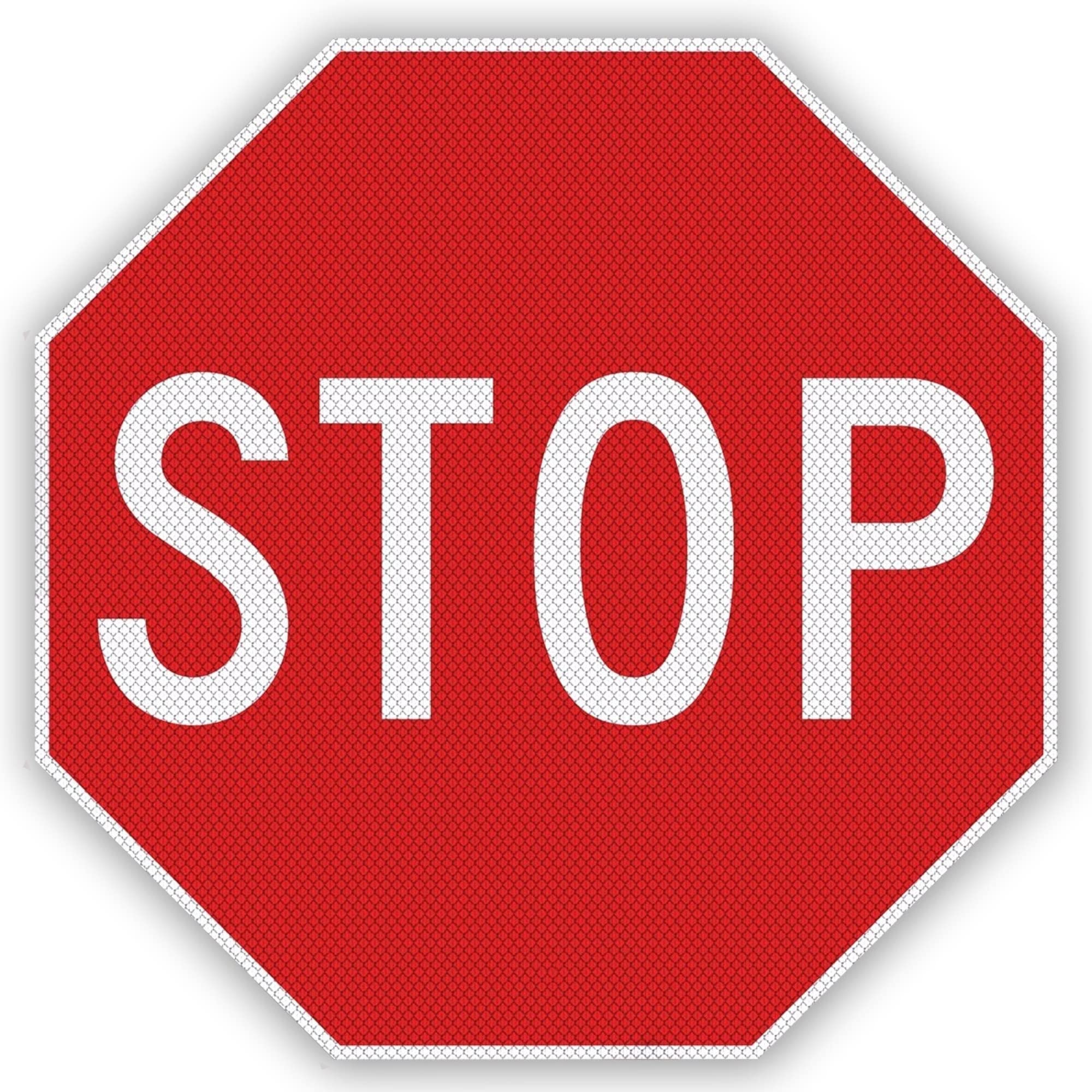 Stop Sign Street Road Sign 30 x 30. A Real Sign. 3M Diamond Grade Reflective Sheeting with 14 Year Guarantee.