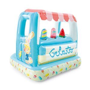 intex ice cream stand inflatable playhouse and pool, for ages 2-6, multi, model number: 48672ep