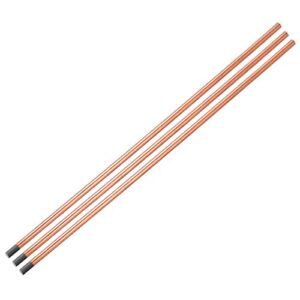 uxcell Copper Coated Gouging Carbon 4x350mm - 3pcs Carbon Gouging Rods Copperclad Electrodes