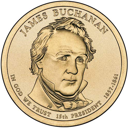 2010 D Position A Satin Finish James Buchanan Presidential Dollar Choice Uncirculated US Mint