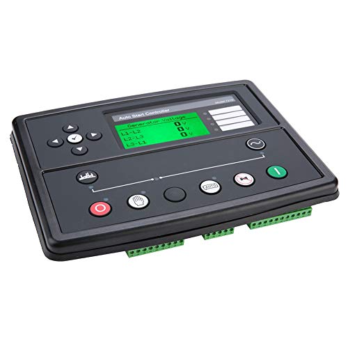 Generator Controller, DSE7210 Plastic Deep Sea Electronic Generator Control Panel Controller with LCD Display - 3 Phase Generator Sensing, Power Monitoring