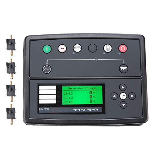 Generator Controller, DSE7210 Plastic Deep Sea Electronic Generator Control Panel Controller with LCD Display - 3 Phase Generator Sensing, Power Monitoring