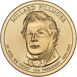 2010 p position b satin finish millard fillmore presidential dollar choice uncirculated us mint