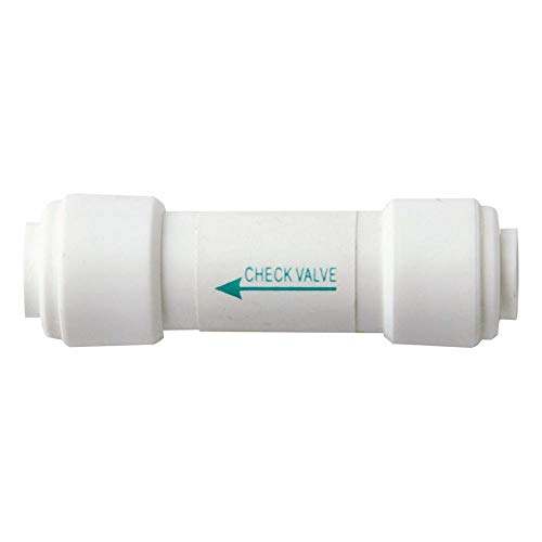 Jett Water Systems RO Check Valve. 1/4" Push to Connect Union In-Line RO Check Valve