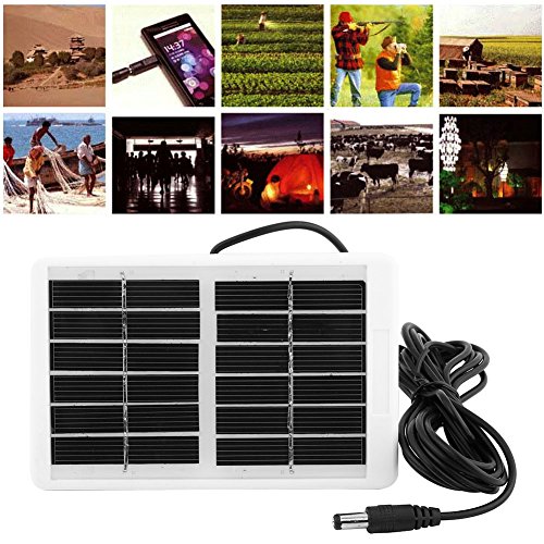 Solar Panel, 6V 12.W Outdoor Multi-Function Portable Waterproof Solar Charger for Emergency Lamp Fan and Vacation Camping