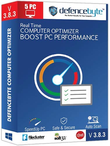 Defencebyte Computer Optimizer | Boost PC Speed | 5 Device | 1 Year Subscription | 2019 Ready | Activation code by Mail