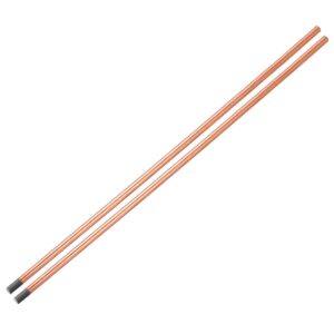 uxcell copper coated gouging carbon 4x350mm - 2pcs carbon gouging rods copperclad electrodes