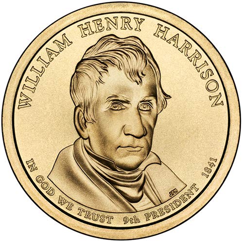 2009 P Position B Satin Finish William Henry Harrison Presidential Dollar Choice Uncirculated US Mint