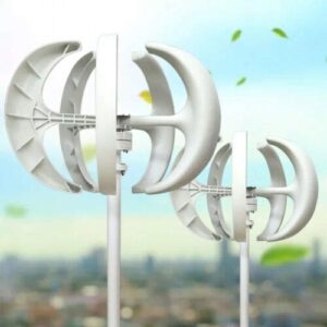 monipa wind turbine generator 600w dc 24v 5 blades lantern motor vertical axis windmill with controller