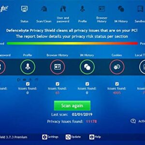 Defencebyte-Privacy Shield Security Internet Security Software For PC Laptop 2019 2020 For 1 3 5 10 Devices |Privacy Cleaner Tool Windows