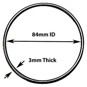 Kinetic Wares- KWGE25RG (WS03X10038) ORings Compatible with GE ™ 2.5 Inch Water Filters GXWH01C, CXWH08C, GXWH04F, GXWH20F, GXWH20S, GXRM10 & GX1S01R (6 Pack)