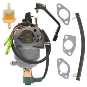 fitbest manual carburetor with solenoid for honda generator gx340 gx390 188f 190f 13hp 14hp engine