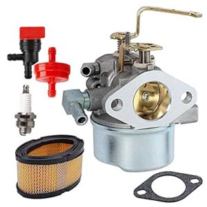 640152 carburetor for tecumseh 640152a 640023 640051 640140 640260b hm80 hm90 hm100 8hp -10hp tecumseh engine coleman powermate 5000 watt generator carb with air filter spark plug kit