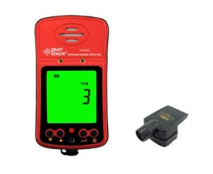 portable nitrogen dioxide detector 0-20ppm range lcd display backlit rechargeable li-battery powered three alarm way digital no2 gas monitor meter tester analyzer with sampling pump