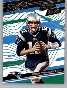 2019 panini prestige banner season #9 tom brady new england patriots nfl football trading card