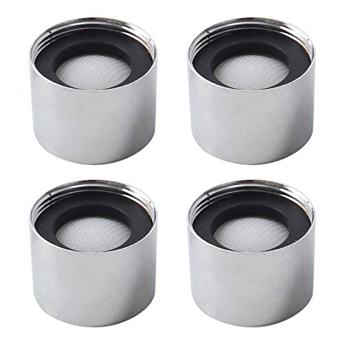 uxcell 4pcs M18 1mm Pitch Faucet Aerators Metric Thread Female Faucet Aerator Nozzle Replacement Part for Bathroom Lavatory Kitchen Sink Faucet Bidet Faucet