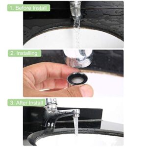 uxcell 4pcs M18 1mm Pitch Faucet Aerators Metric Thread Female Faucet Aerator Nozzle Replacement Part for Bathroom Lavatory Kitchen Sink Faucet Bidet Faucet