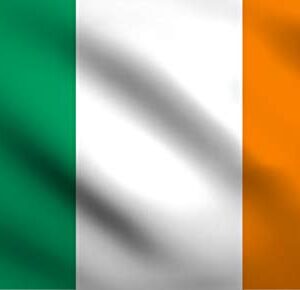 DMSE Ireland Irish Bratach na hÉireann Flag 2X3 Ft Foot 100% Polyester 100D Flag UV Resistant (2' X 3' Ft Foot)