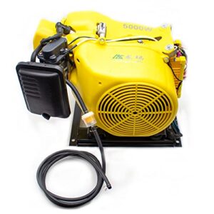 LeTkingok 5KW Electric Vehicle Gasoline Generator Range Extender Electric Start Automatic Frequency Conversion Electric Tricycle Generator (60V, Split Tank)