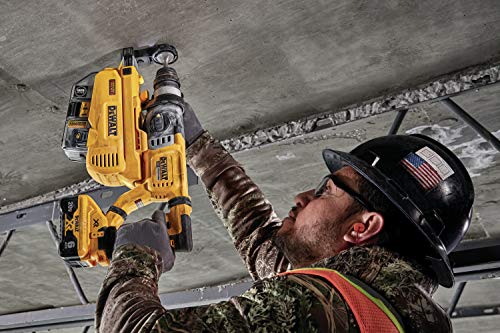 DEWALT 20V MAX Rotary Hammer, SDS Plus, L-Shape, On-Board Dust Extractor, 1-1/8-Inch (DCH263R2DH)