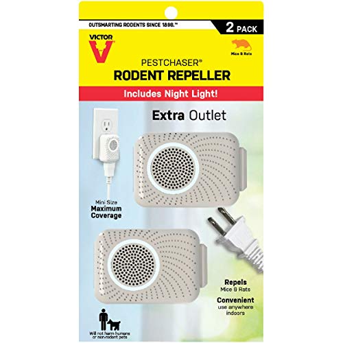 Victor M752PS PestChaser Rodent Repellent with Nightlight & Extra Outlet