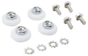 basco shower door rollers 3/4 inch diameter replacements for sliding shower doors,white,ecpproller