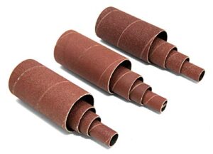 wen 5932spc replacement spindle sanding sleeves, assorted sandpaper grits, 12 pack