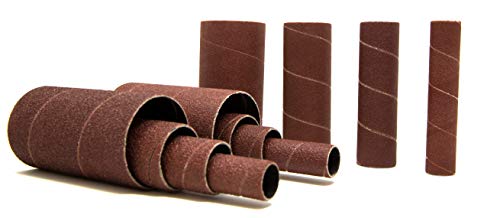 WEN 5932SPC Replacement Spindle Sanding Sleeves, Assorted Sandpaper Grits, 12 Pack