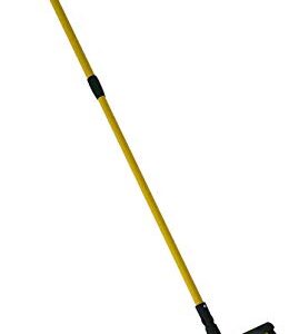 Claw Broom - Easy Push and Pull Design for Raking and Sweeping Indoor Outdoor - Adjustable Handle 38" - 62" - Curve Claw bristles - Dust, Leaves, and Light Snow are Swept Away in a Jiffy