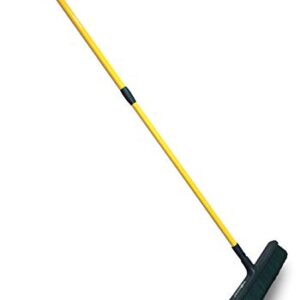 Claw Broom - Easy Push and Pull Design for Raking and Sweeping Indoor Outdoor - Adjustable Handle 38" - 62" - Curve Claw bristles - Dust, Leaves, and Light Snow are Swept Away in a Jiffy