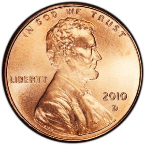 2010 P & D Satin Finish Lincoln Cent Shield Cent Choice Uncirculated US Mint 2 Coin Set