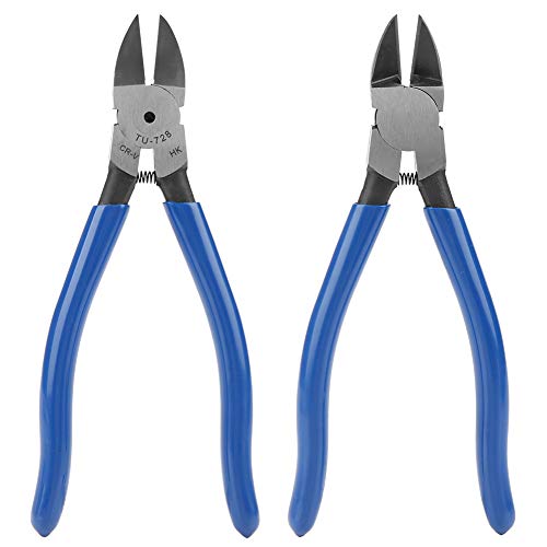 8inch Blue Diagonal Flush Wire Cutting Pliers Precision Side Cutters Pliers Ideal for Clean Cut and Precision Cutting Needs (1)