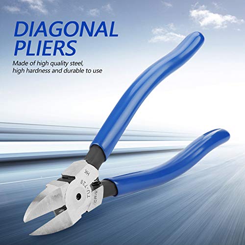 8inch Blue Diagonal Flush Wire Cutting Pliers Precision Side Cutters Pliers Ideal for Clean Cut and Precision Cutting Needs (1)