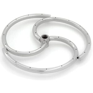 firenado 12-inch natural gas spiral ring burner - stainless steel