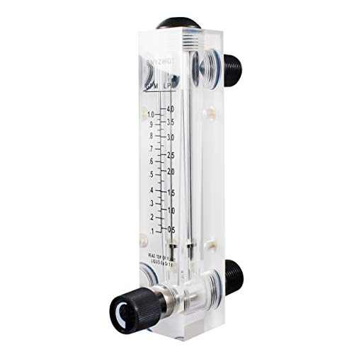 BNYZWOT Water Liquid Flow Meter Tool Flowmeter Instrument M-15 0.1-1GPM 0.5-4LPM