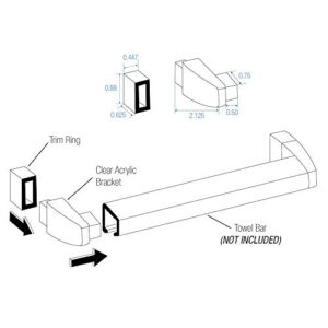 Basco ECPPDLX51SV framed sliding shower door parts, Chrome