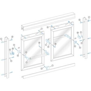 Basco ECPPDLX51SV framed sliding shower door parts, Chrome