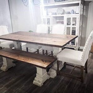 Abigail Farmhouse Pedestal Table