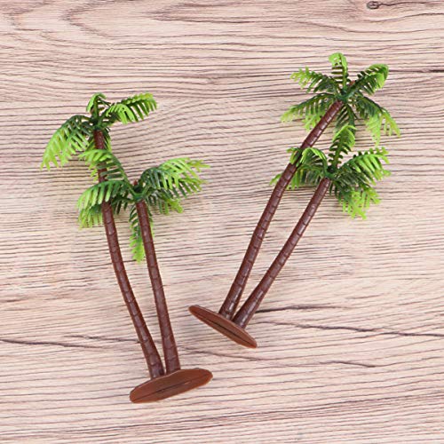 LIOOBO 5PCS Mini Coconut Palm Tree Model Craft DIY Bonsai Micro Landscape