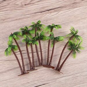 LIOOBO 5PCS Mini Coconut Palm Tree Model Craft DIY Bonsai Micro Landscape