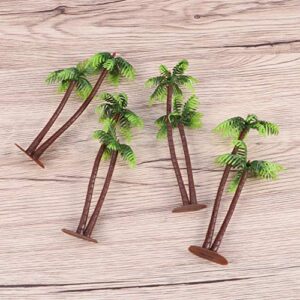 LIOOBO 5PCS Mini Coconut Palm Tree Model Craft DIY Bonsai Micro Landscape