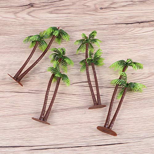 LIOOBO 5PCS Mini Coconut Palm Tree Model Craft DIY Bonsai Micro Landscape