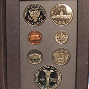 1989 S US Mint 7-piece Prestige Proof Set with Congressional Silver $1 and Commemorative 1/2 $1 US Mint PR OGP