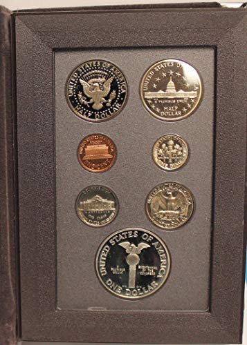 1989 S US Mint 7-piece Prestige Proof Set with Congressional Silver $1 and Commemorative 1/2 $1 US Mint PR OGP