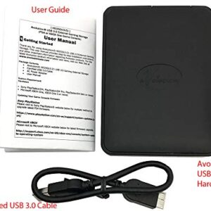 Avolusion 2TB USB 3.0 Portable External Hard Drive (for PS4, Pre-Formatted) HD250U3-X1-2TB-PS - 2 Year Warranty