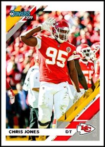 2019 donruss #7 chris jones nm-mt kansas city chiefs officially licensed nfl football trading card