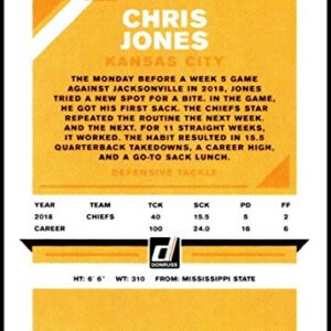 2019 Donruss #7 Chris Jones NM-MT Kansas City Chiefs Officially Licensed NFL Football Trading Card