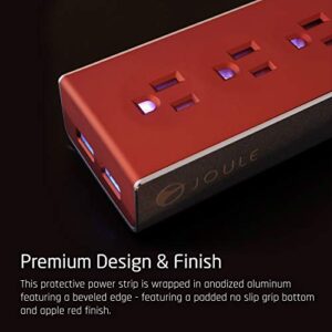 Joule Surge Protector Power Strip with 3 Outlets and 2 USB Ports – for Travel, Hotel, Home Office Use