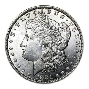 1881 S Morgan Silver Dollar BU $1 Brilliant Uncirculated